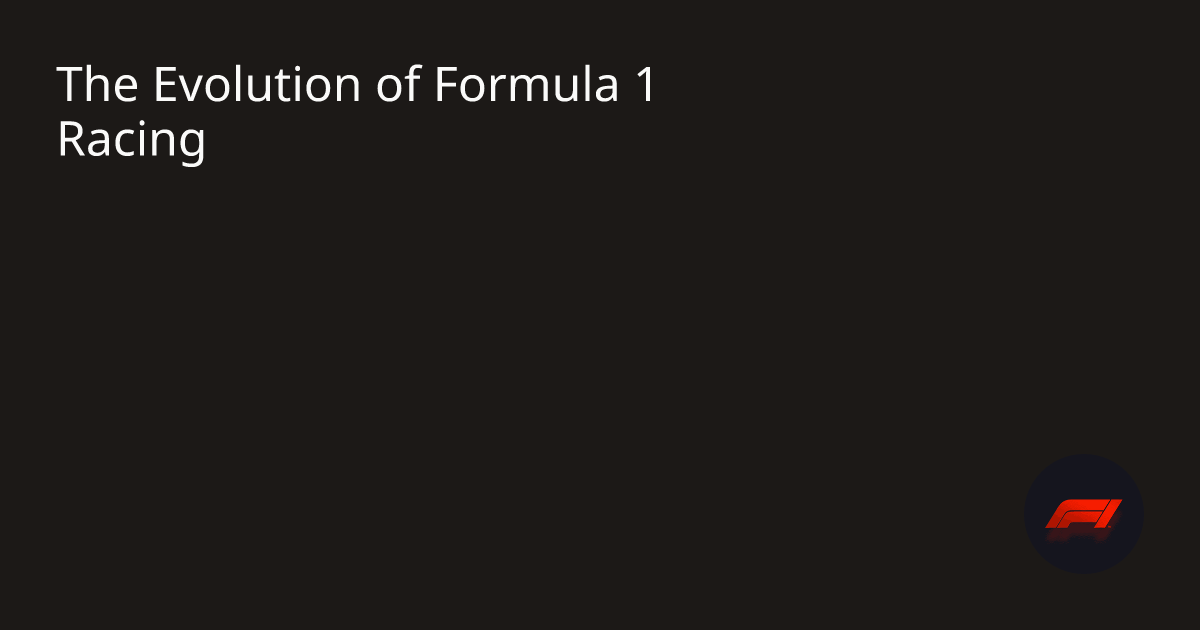 The Evolution of Formula 1 Racing · Formula One 2025 of the grid